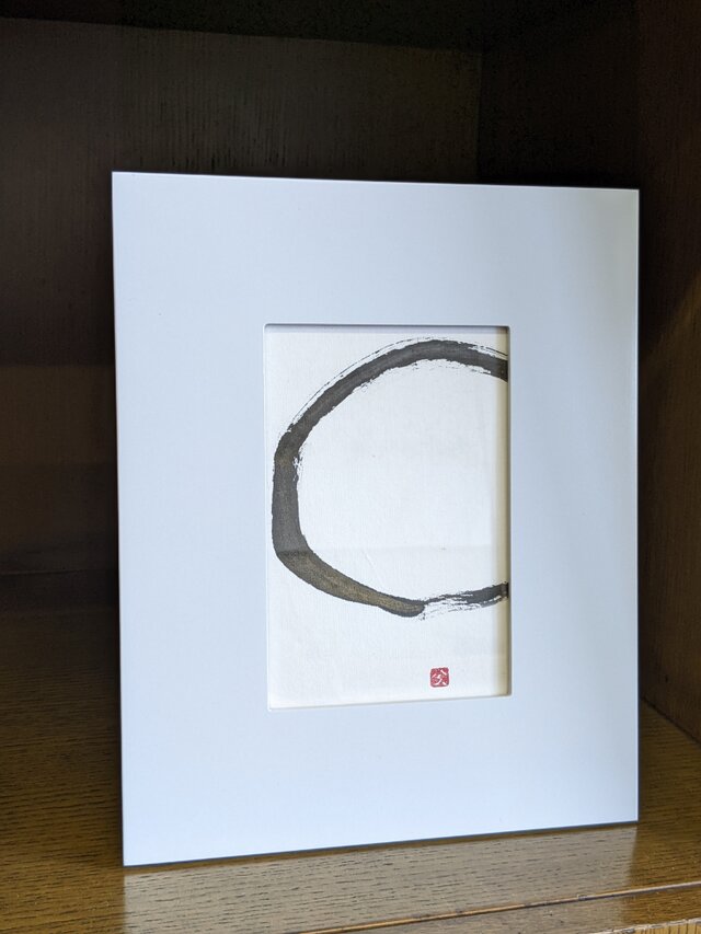 書のartwork（〇/円相）ゴールド・一点物 | iichi ハンドメイド・クラフト作品・手仕事品の通販