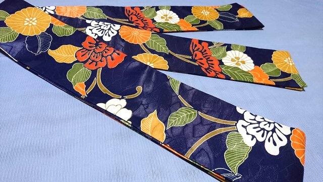 創作帯☆角帯 花尽くし 巾約10cm | iichi ハンドメイド・クラフト作品・手仕事品の通販