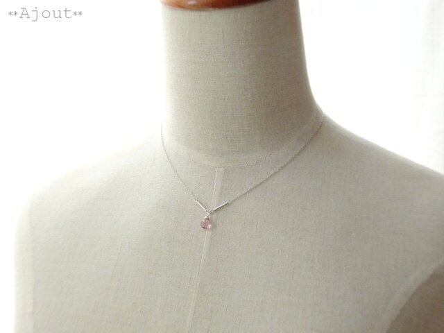 ピンクトパーズのネックレス《N-269》 | iichi 日々の暮らしを心地よくするハンドメイドやアンティークのマーケットプレイス