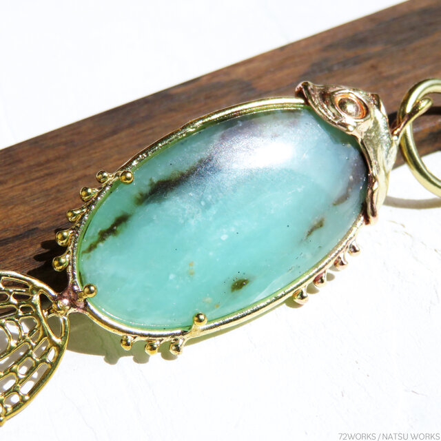 ブルーオパール フィッシュ チャーム / Peruvian Blue Opal Fish charms | iichi 日々の暮らしを心地よく ...