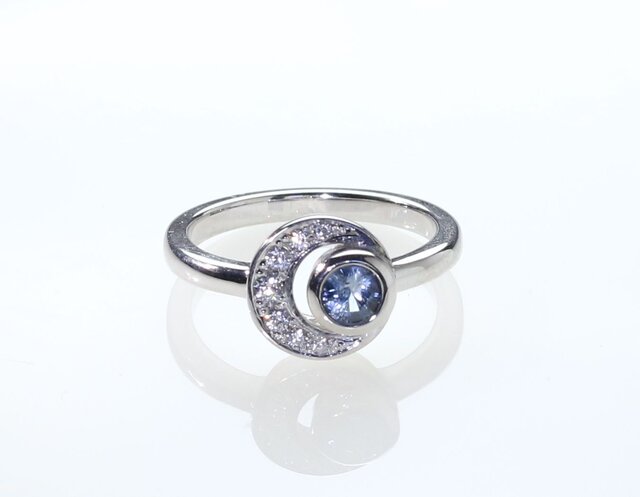 Pt900 ブルースピネルリング 0.27ct | iichi ハンドメイド・クラフト作品・手仕事品の通販