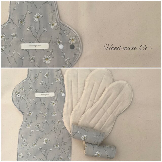 おでかけ用 無漂白ガーゼ布ナプキン (1＋5枚Set) : : Daisy | iichi ハンドメイド・クラフト作品・手仕事品の通販