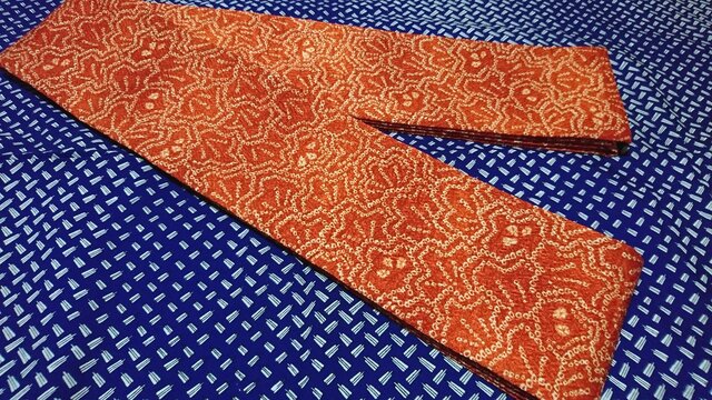 創作帯☆角帯 絞り風 巾約12cm | iichi ハンドメイド・クラフト作品・手仕事品の通販