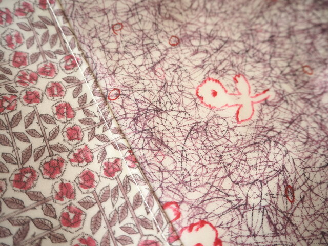 リバティ ラミネートミニバッグ 「Unforgettable Moment」＋「Sleeping Rose」 | iichi 日々の暮らしを心地よくするハンドメイドやアンティークのマーケットプレイス