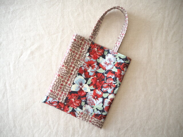 ラミネートミニバッグ 「Pansy Flower」＋「Sleeping Rose」 | iichi ハンドメイド・クラフト作品・手仕事品の通販