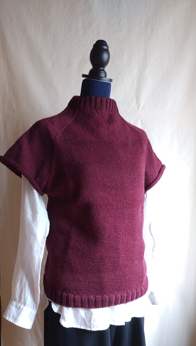 手編みベスト ＃11 | iichi 日々の暮らしを心地よくするハンドメイドやアンティークのマーケットプレイス