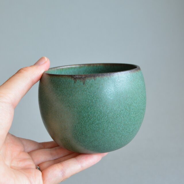 翠 丸碗 まつば カップ／小鉢／お碗／スープ／0288047 | iichi ハンドメイド・クラフト作品・手仕事品の通販