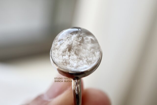 K10WG[earth garden quartz]ring | iichi ハンドメイド・クラフト作品・手仕事品の通販