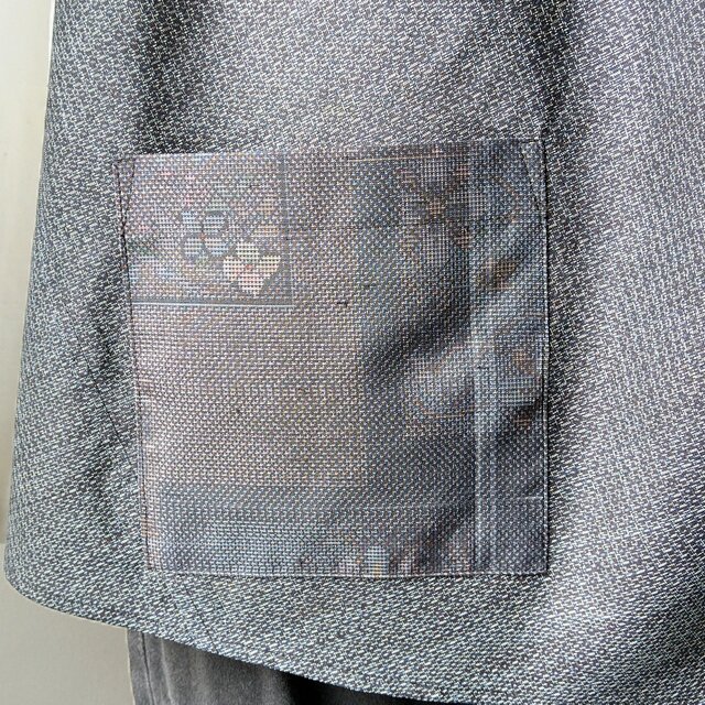 着物リメイク 大島紬のジレ ポケット付き 013 | iichi ハンドメイド・クラフト作品・手仕事品の通販