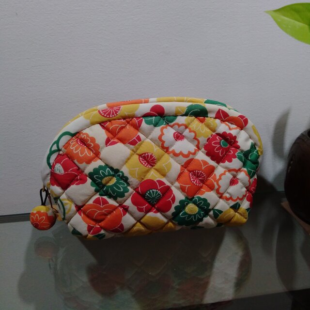 着物 楕円型ポーチ（大） | iichi ハンドメイド・クラフト作品・手仕事品の通販