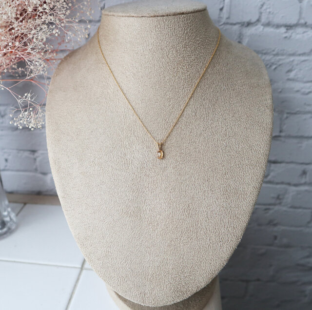 【14kgf】ブラジル産！宝石質インペリアルトパーズの一粒ネックレス(オーバルローズカット) | iichi ハンドメイド・クラフト作品・手仕事品の通販