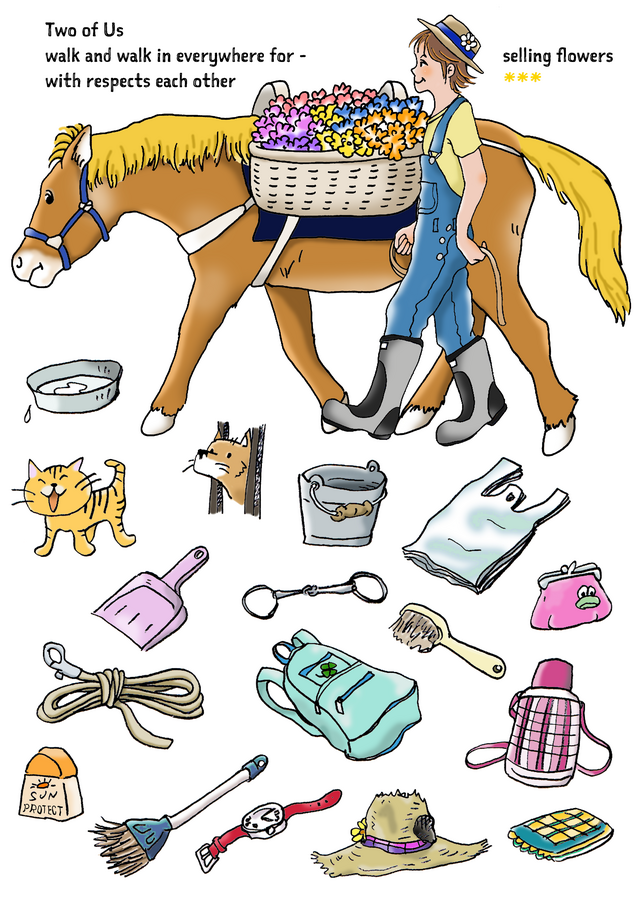 花売り馬ガール/ジャケット/コスパ保証/ハンドクラフト/ブラック/デザイン変更調整可 | iichi ハンドメイド・クラフト作品・手仕事品の通販