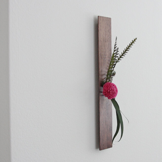 Wall flower Black Walnut | iichi ハンドメイド・クラフト作品・手仕事品の通販