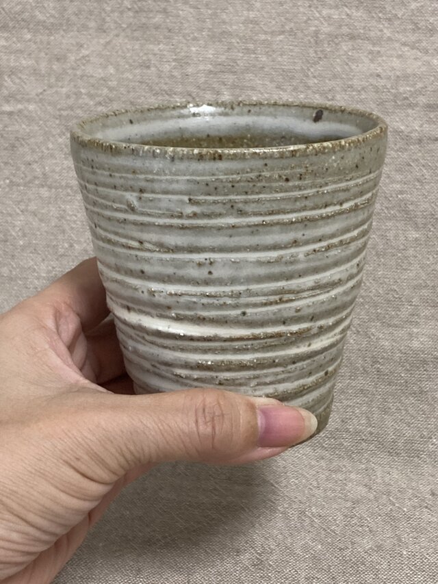 粉引きのFREE CUP | iichi ハンドメイド・クラフト作品・手仕事品の通販