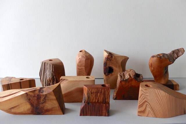 屋久杉の一輪挿し（P） | iichi ハンドメイド・クラフト作品・手仕事品の通販