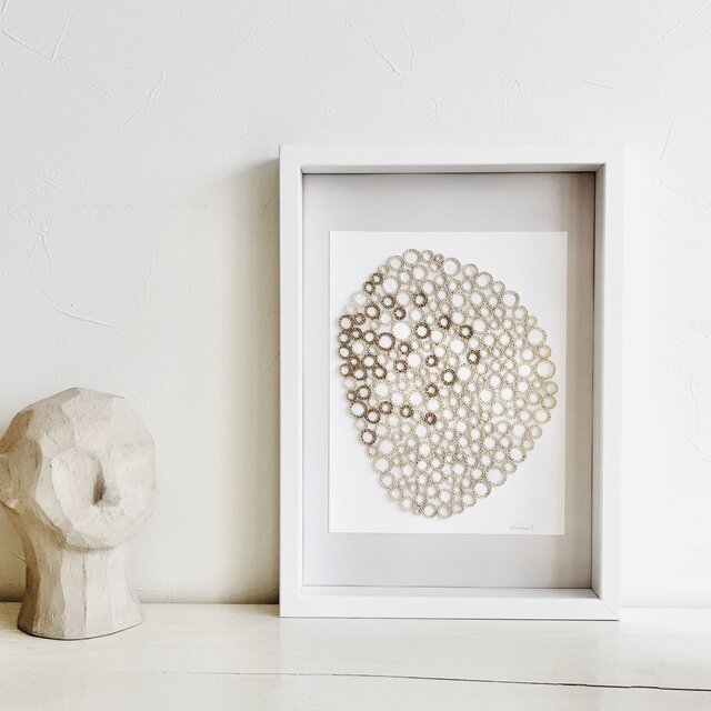 embroidery art 刺繍のフレーム no.73 | iichi ハンドメイド・クラフト作品・手仕事品の通販