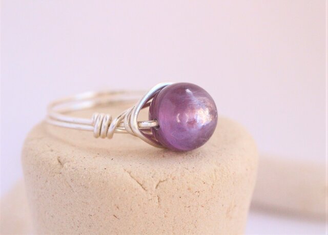 希少 ロイヤル レピドライト キャッツアイ Wire Ring | iichi ハンドメイド・クラフト作品・手仕事品の通販