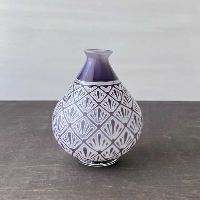 pattern vase 紫菱花 | iichi ハンドメイド・クラフト作品・手仕事品の通販