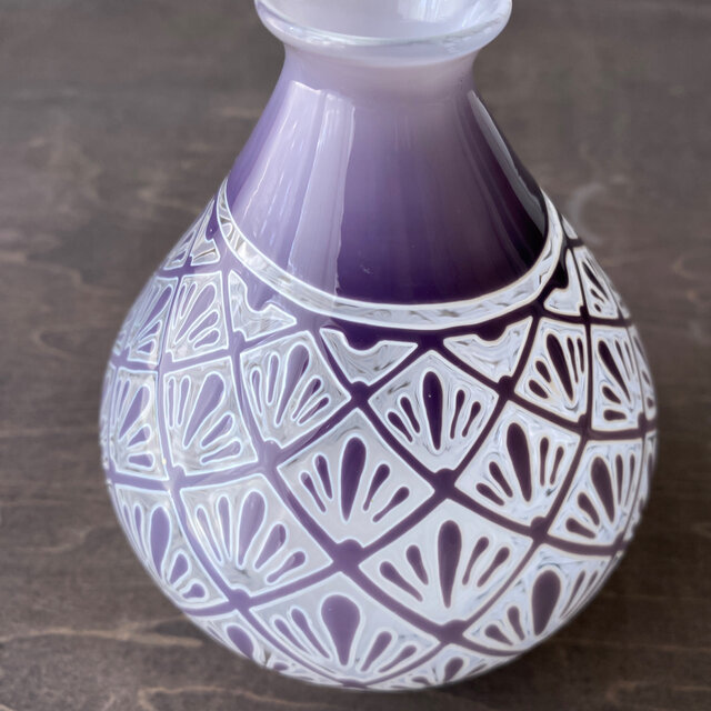 pattern vase 紫菱花 | iichi ハンドメイド・クラフト作品・手仕事品の通販