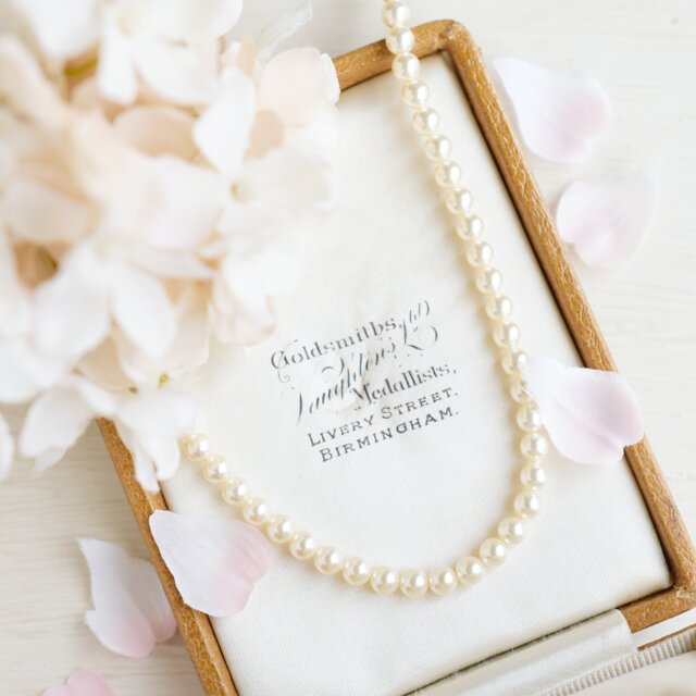 【ネックレス】ガラスパール 40cm+アジャスター・6mm | iichi ハンドメイド・クラフト作品・手仕事品の通販