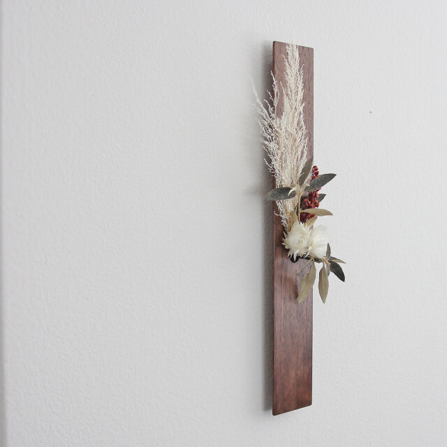 Wall flower Black Walnut2 | iichi ハンドメイド・クラフト作品・手仕事品の通販