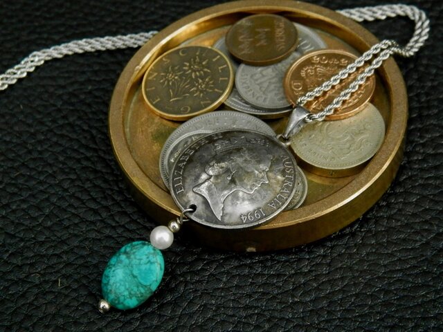 ＃PT16 Australia Coin Pendant | iichi 日々の暮らしを心地よくするハンドメイドやアンティークのマーケットプレイス