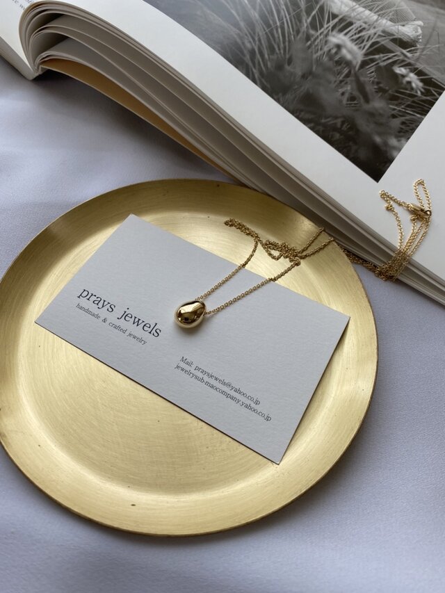 【最終】Gold Metal Necklaces ゴールドメタルドロップネックレス 60cm | iichi ハンドメイド・クラフト作品・手仕事品の通販