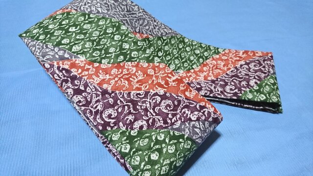 創作帯☆角帯 カラフル更紗模様 巾約11cm | iichi ハンドメイド・クラフト作品・手仕事品の通販