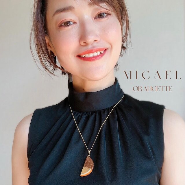 Galaxy Orangette 〜オランジェットのネックレス Harf Type〜 （K16GP） | iichi ハンドメイド・クラフト作品・手仕事品の通販