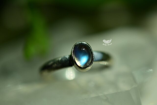幻想の色★レインボームーンストーン シルバーリング702 | iichi ハンドメイド・クラフト作品・手仕事品の通販