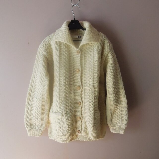 bighug マーリャ フィッシャーマンカーデ ナチュラル | iichi ハンドメイド・クラフト作品・手仕事品の通販