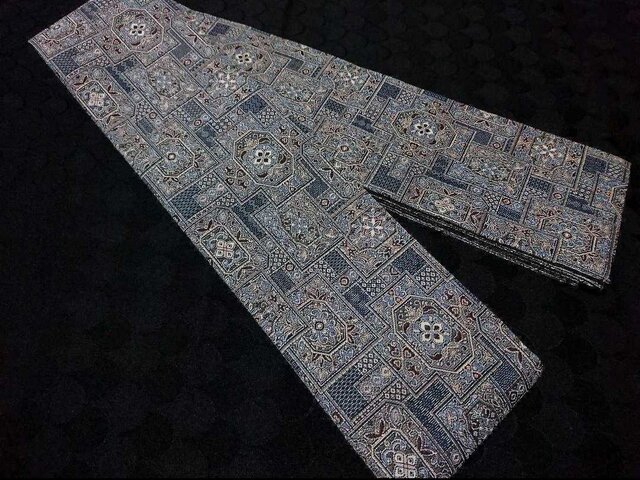 創作帯☆角帯 変わり模様 巾約12cm | iichi ハンドメイド・クラフト作品・手仕事品の通販