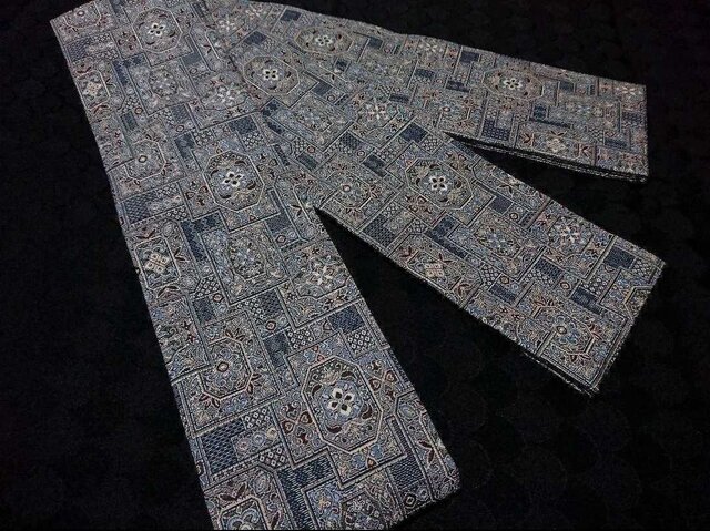 創作帯☆角帯 変わり模様 巾約12cm | iichi ハンドメイド・クラフト作品・手仕事品の通販