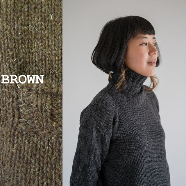 bighug カプチーニャショートタートル ブラウン | iichi ハンドメイド・クラフト作品・手仕事品の通販