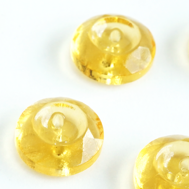 (2個) 10mm ガラスボタン フランス製 黄色 | iichi ハンドメイド・クラフト作品・手仕事品の通販