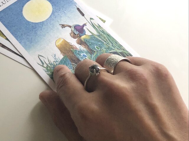 ブラックトルマリンインクォーツのリング silver950 | iichi ハンドメイド・クラフト作品・手仕事品の通販