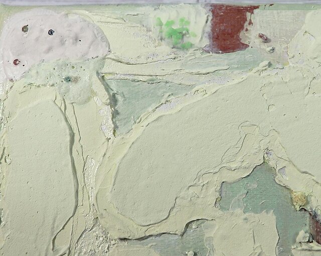 抽象画 アクリル画 キャンバス 18×14㎝ texture-art ｢グリーンフロス‒活｣ | iichi ハンドメイド・クラフト作品・手仕事品の通販