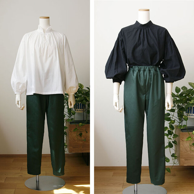 ペグパンツ フォレストグリーン（ML） | iichi ハンドメイド・クラフト作品・手仕事品の通販