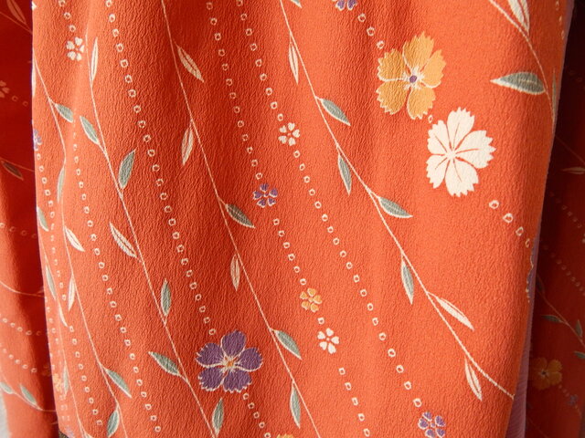 ノスタルジック着物ワンピース 秋桜 | iichi ハンドメイド・クラフト作品・手仕事品の通販