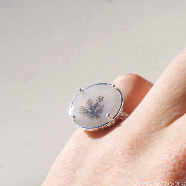 デンドリティック アゲートリング / Dendritic Agate Ring 。 | iichi ハンドメイド・クラフト作品・手仕事品の通販