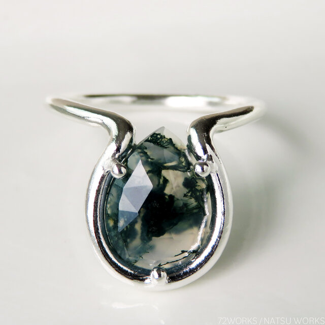 モス アゲート リング / Moss Agate Ring ʊ | iichi ハンドメイド・クラフト作品・手仕事品の通販
