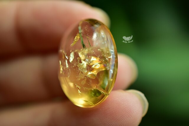 虹入り・きらり★シトリン ルースs584 | iichi ハンドメイド・クラフト作品・手仕事品の通販