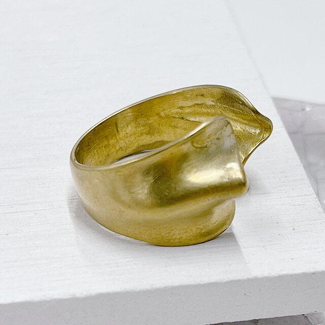 Nami 真鍮Brassリング【efr72】 | iichi ハンドメイド・クラフト作品・手仕事品の通販