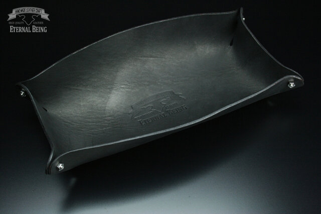 レザートレイB・黒 | iichi ハンドメイド・クラフト作品・手仕事品の通販