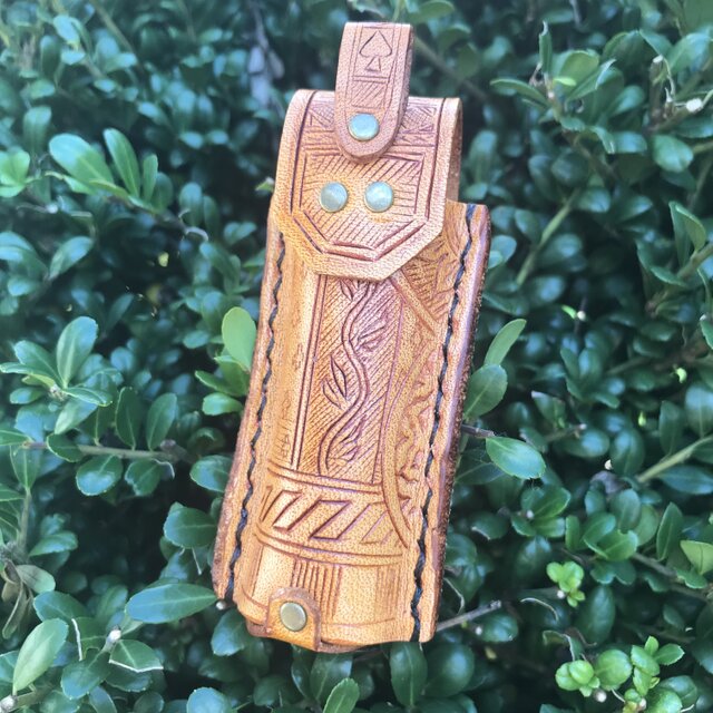 本革 リップケース ハンコケース | iichi ハンドメイド・クラフト作品・手仕事品の通販