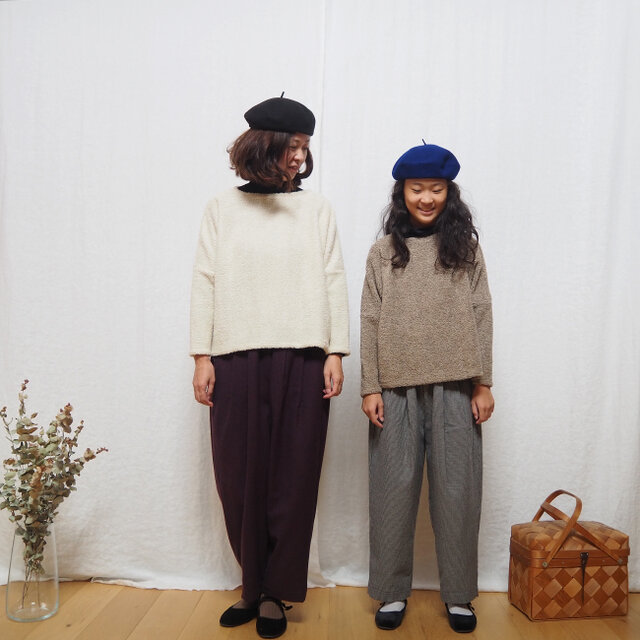 Little pile wide knit | iichi ハンドメイド・クラフト作品・手仕事品の通販