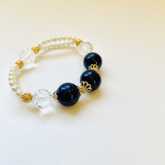 天然石ブレスレット009 | iichi 日々の暮らしを心地よくするハンドメイドやアンティークのマーケットプレイス