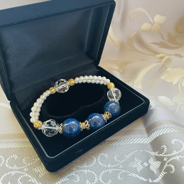 天然石ブレスレット009 | iichi 日々の暮らしを心地よくするハンドメイドやアンティークのマーケットプレイス