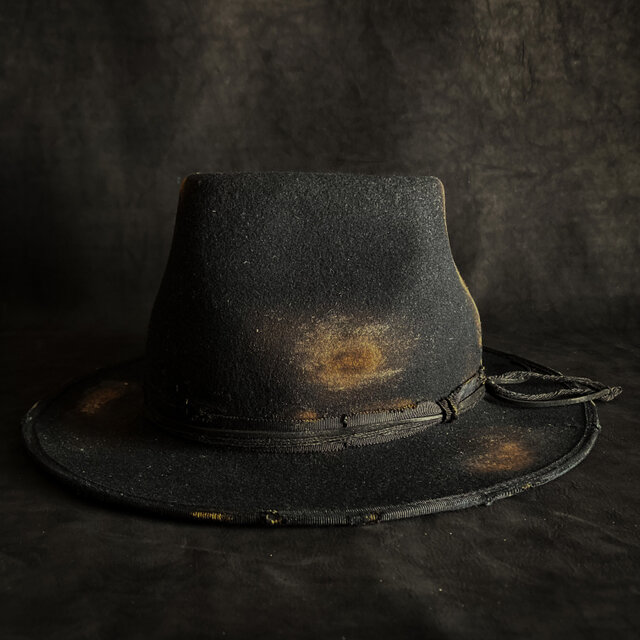 Lozenge scorched hat | iichi ハンドメイド・クラフト作品・手仕事品の通販