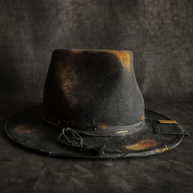 Lozenge scorched hat | iichi ハンドメイド・クラフト作品・手仕事品の通販